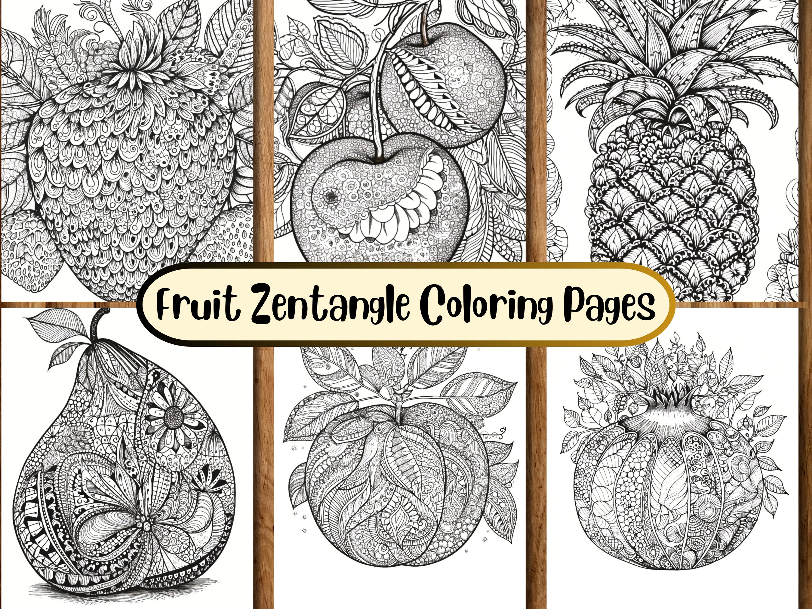 Fruit Coloring Pages, 91 Printable Pdfs, Instant Download, Educational ...