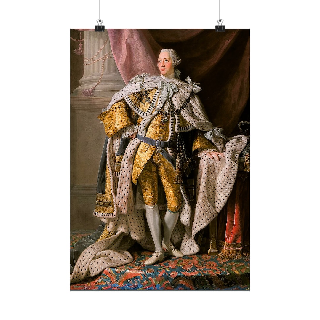 King George III Portrait: Allan Ramsay Fine Art Matte Poster - Etsy