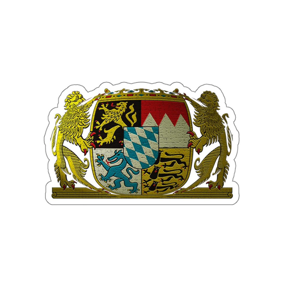 Bavarian Coat of Arms Die-cut Stickers, Medieval Symbols Sticker ...