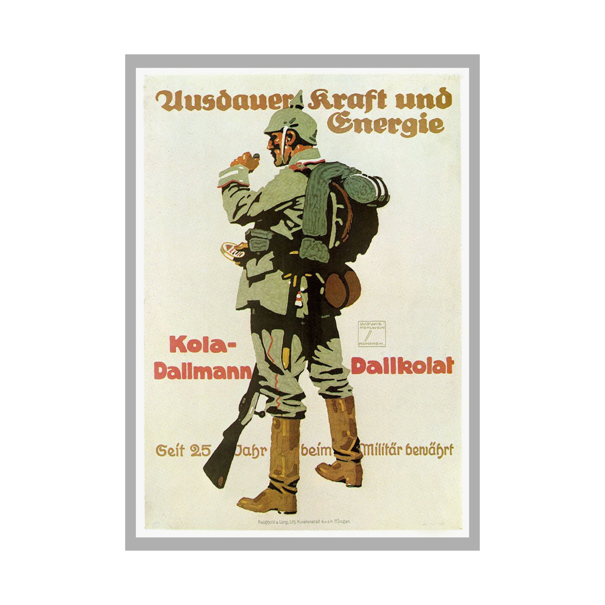 German Soldier in WWI Advertisement Premium Matte Poster - Etsy
