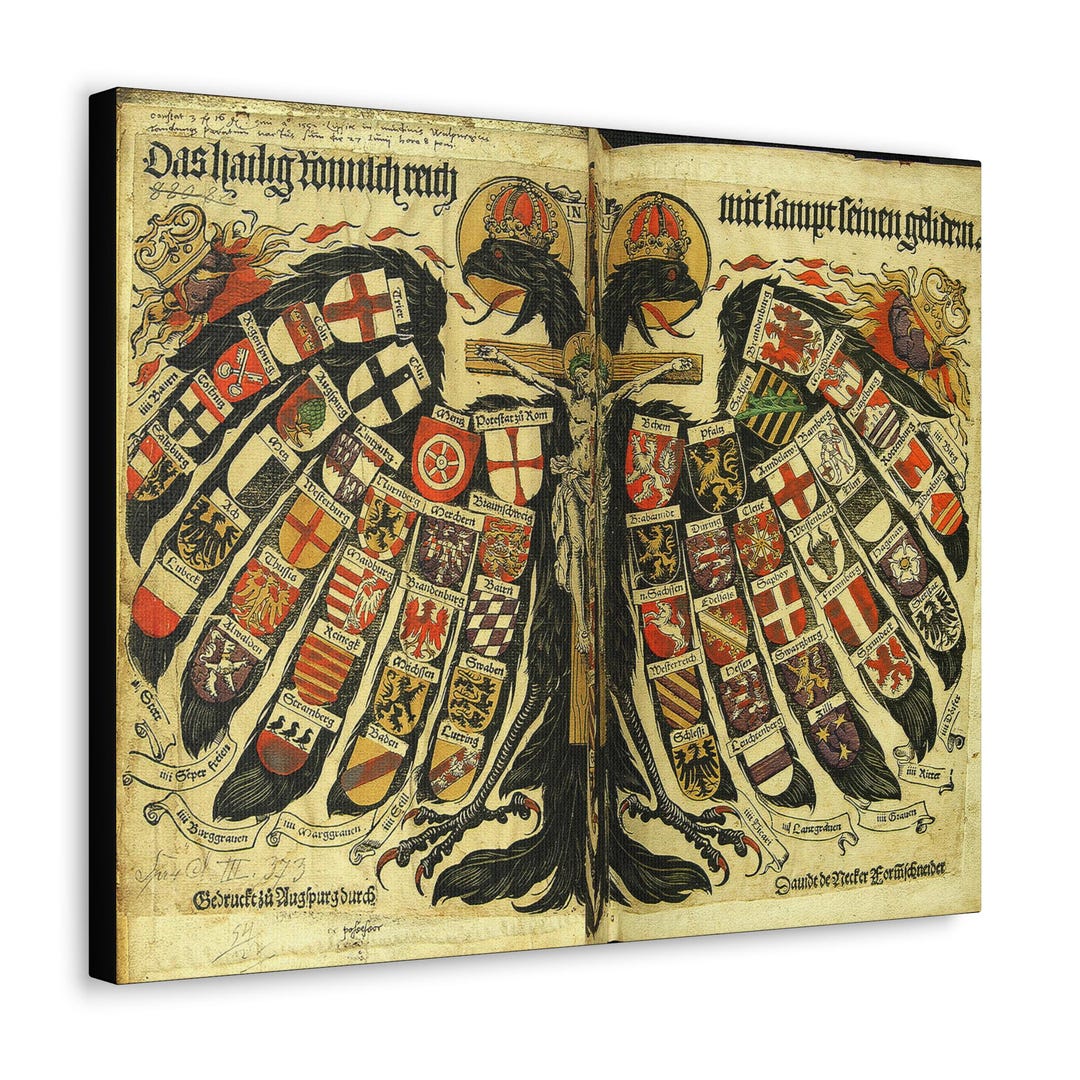 Holy Roman Empire German Eagle, 1510...matte Canvas Gallery Wrap - Etsy
