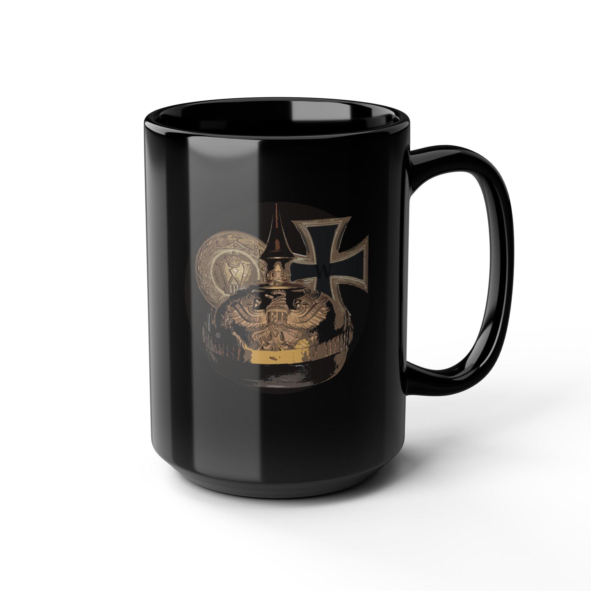 Mug, WWI German Helmet, Iron Cross, Kaiser Monogram Belt Buckle - Etsy