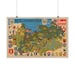 Pictorial Map of East and West Prussia, 1937...matte Poster - Etsy