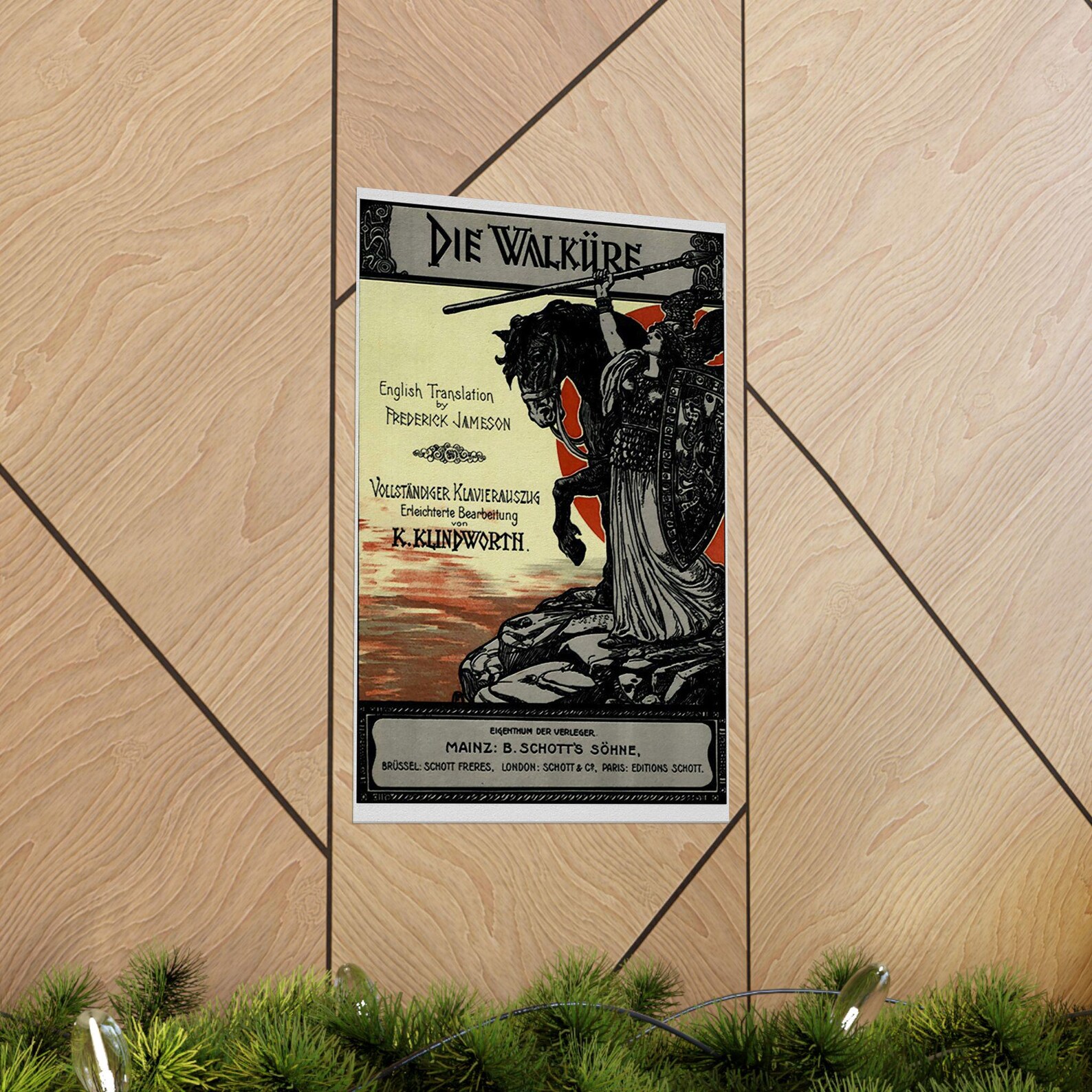 Wagner's Die Walküre Opera Poster: Vintage Piano Notes Art - Etsy