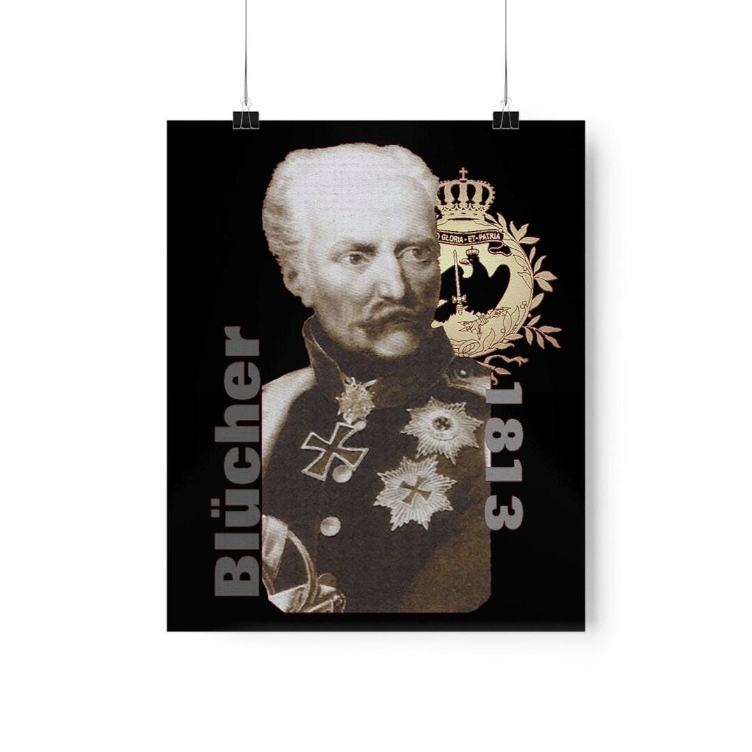 Blücher Portrait Poster: Prussian Flag Collage, Freedom Wars Art - Etsy