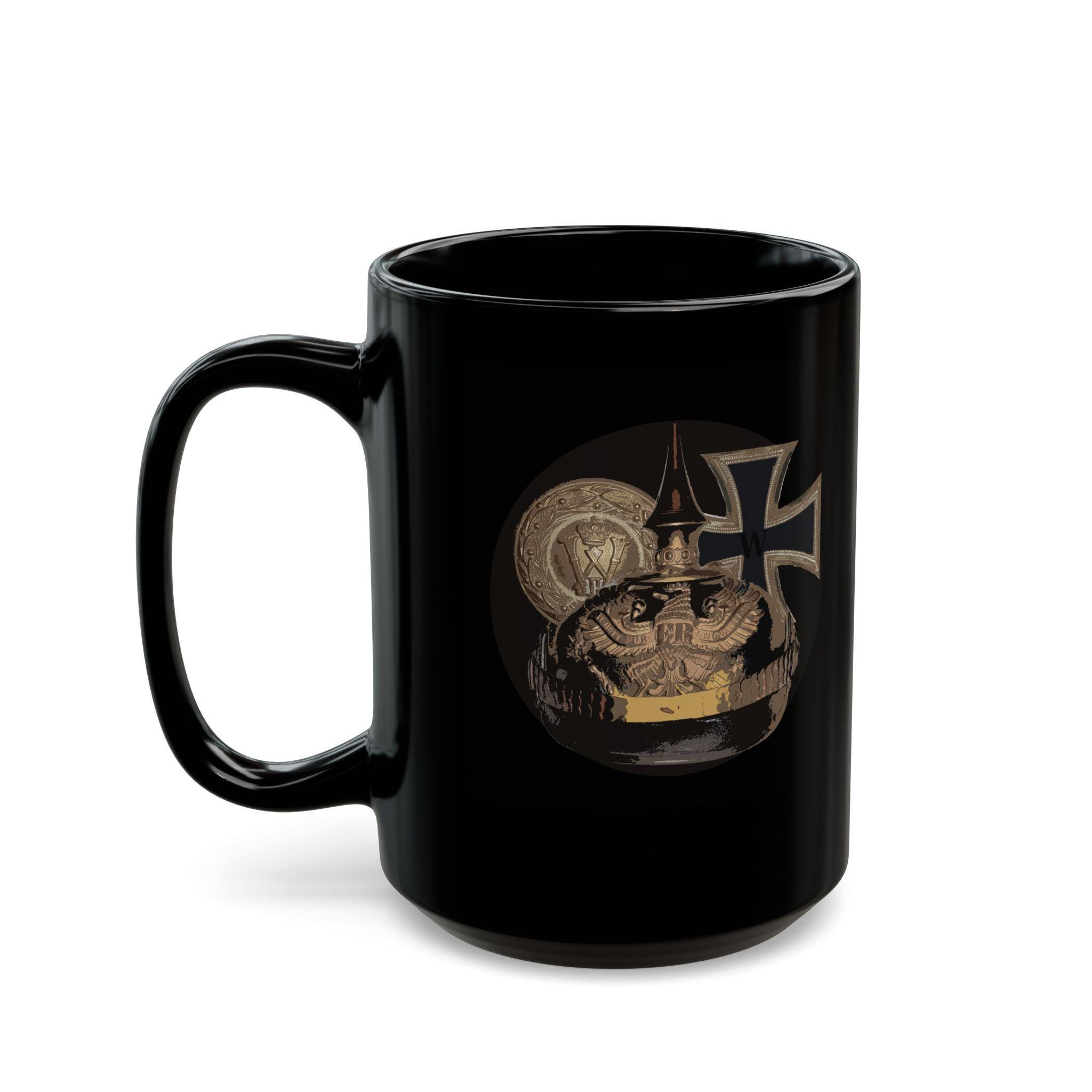 Mug, WWI German Helmet, Iron Cross, Kaiser Monogram Belt Buckle - Etsy