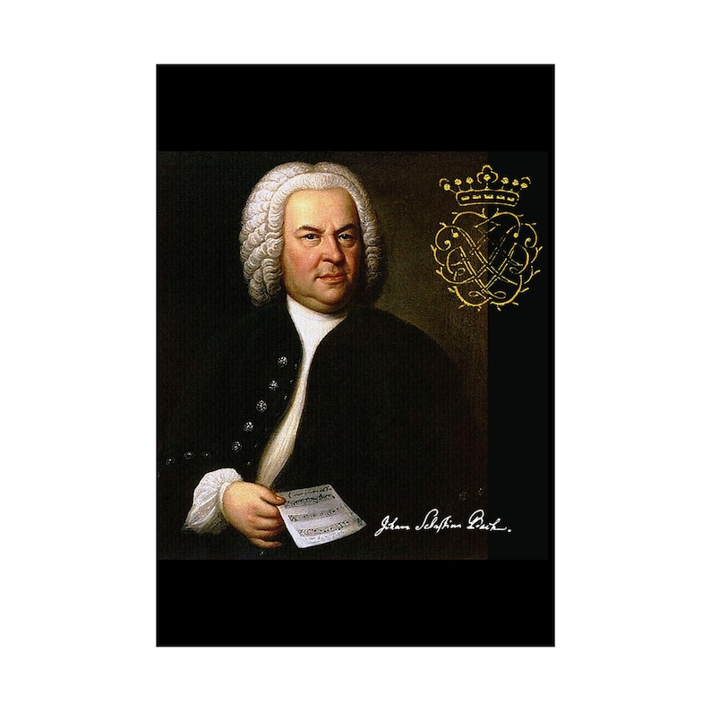 Bach Portrait Poster, Elias Gottlob Haussmann Art Print - Etsy