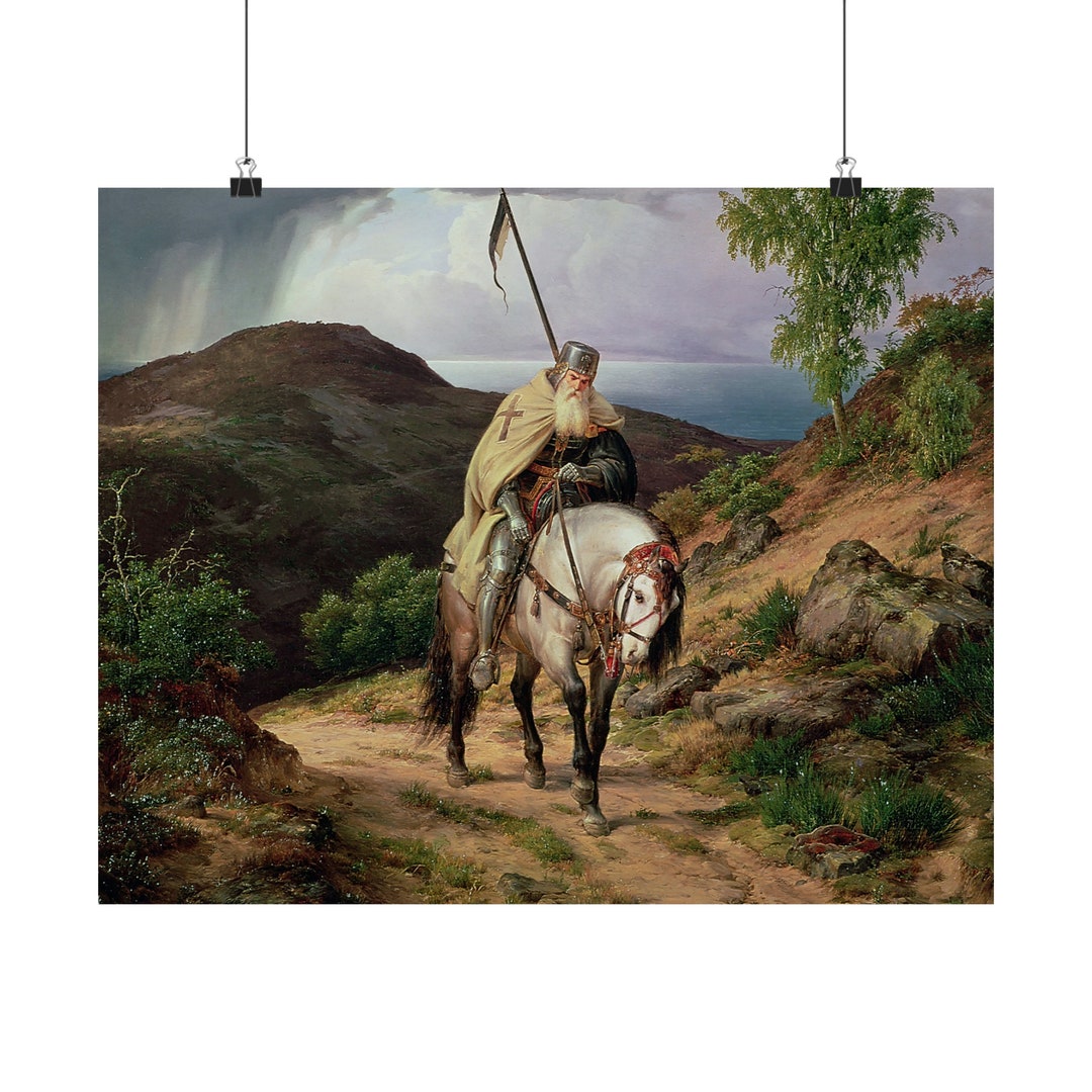 The Last Crusader, by Carl Lessing...premium Matte Posters - Etsy