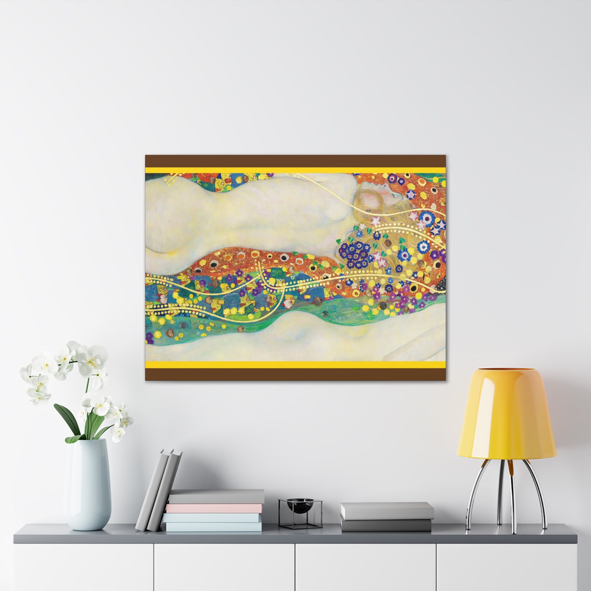 Jugendstil Serpents by Klimt...canvas Stretched 0.75 - Etsy