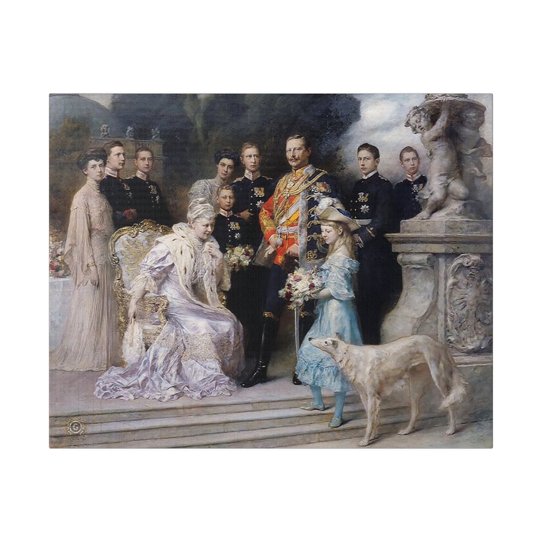 German Royal Family 1906 Portrait...matte Canvas - Etsy