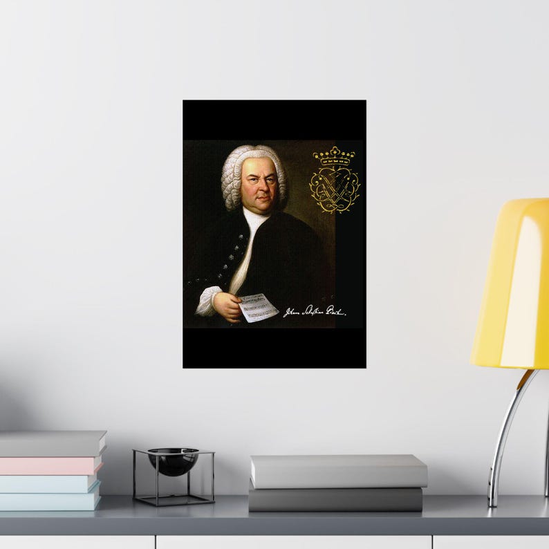 Bach Portrait Poster, Elias Gottlob Haussmann Art Print - Etsy