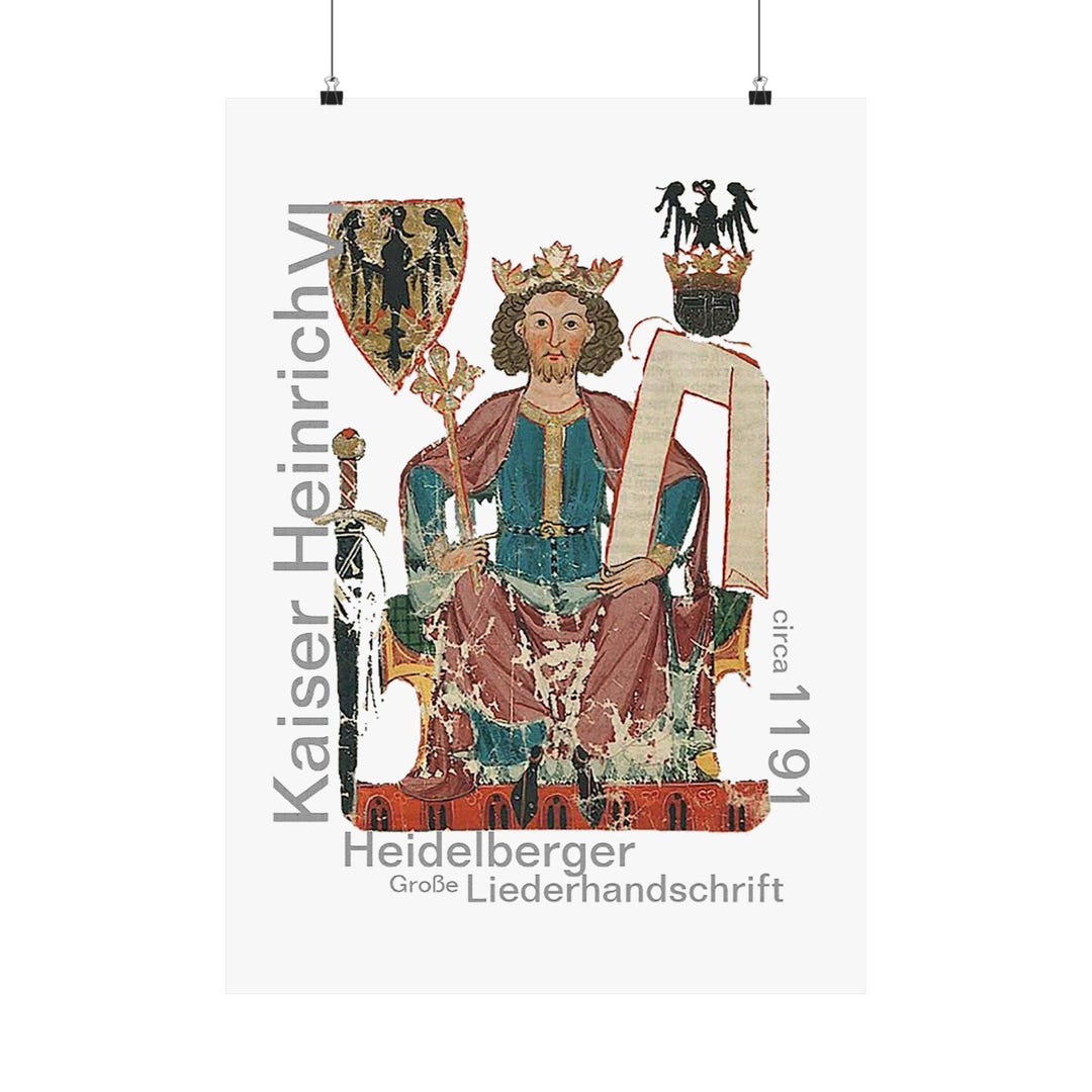 Kaiser Heinrich VI Poster: Medieval German Ruler Art Print - Etsy
