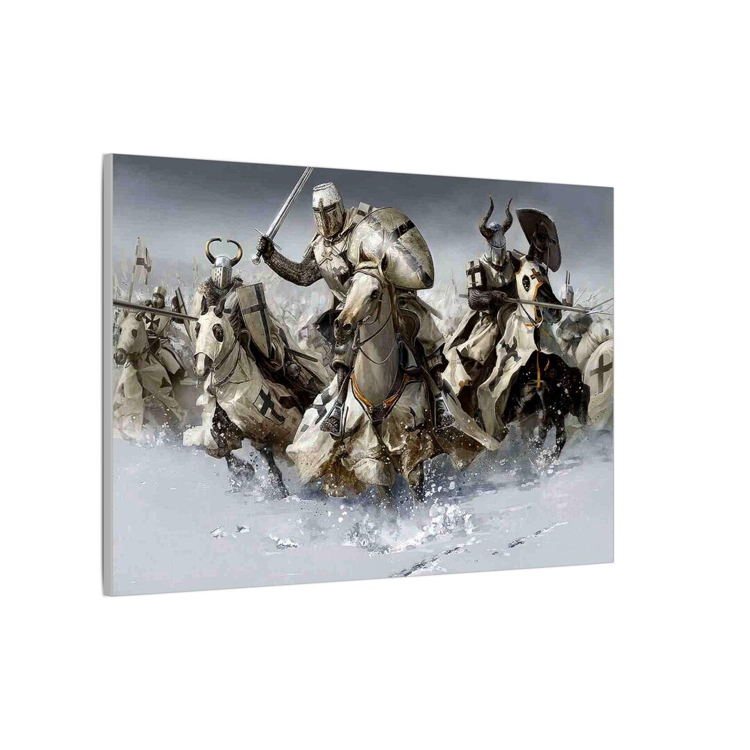 Teutonic Order Heavy Cavalry, Matte Canvas Stretched Wall Art, 0.75 ...