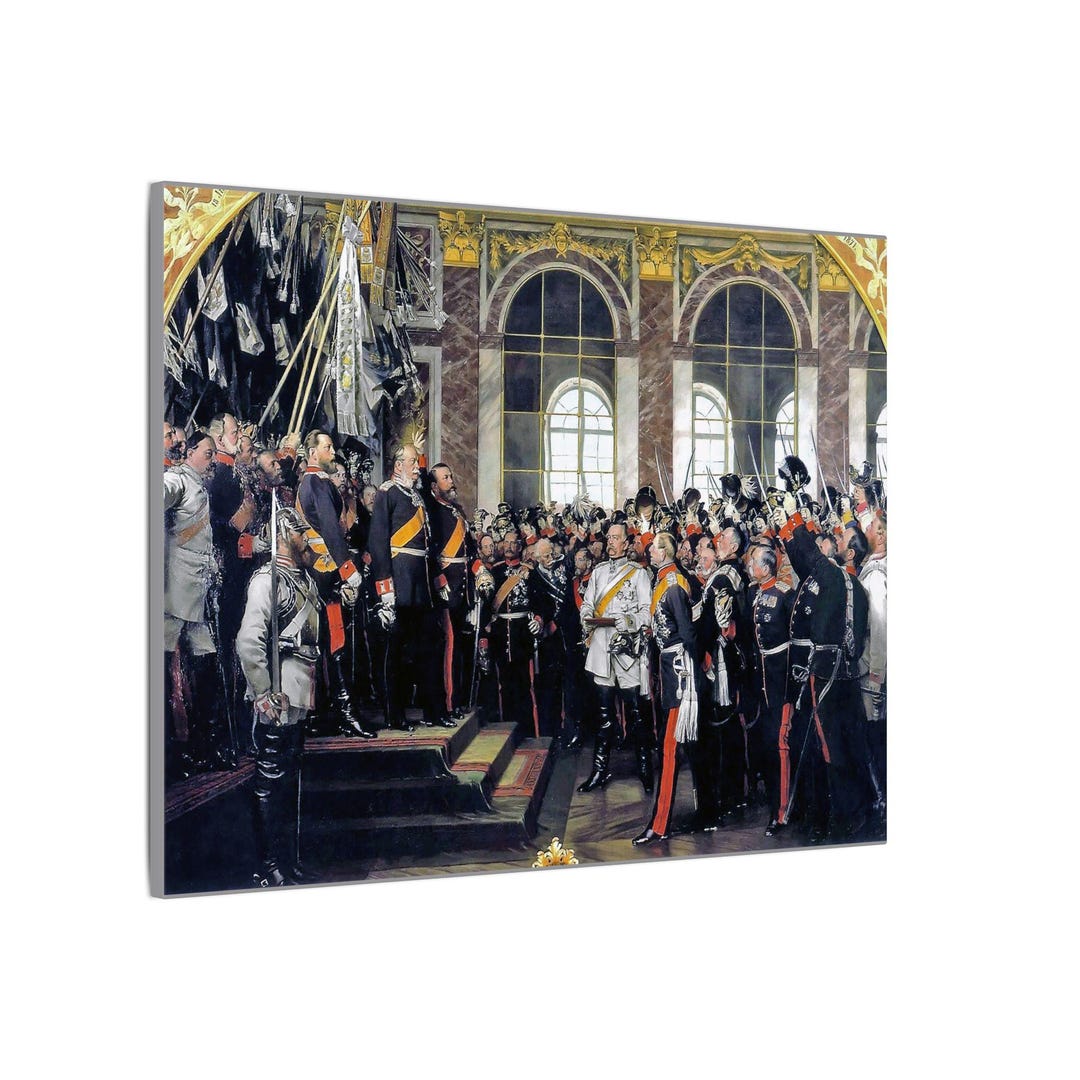 German Empire Proclamation 1871: Versailles Palace Matte Canvas Art - Etsy