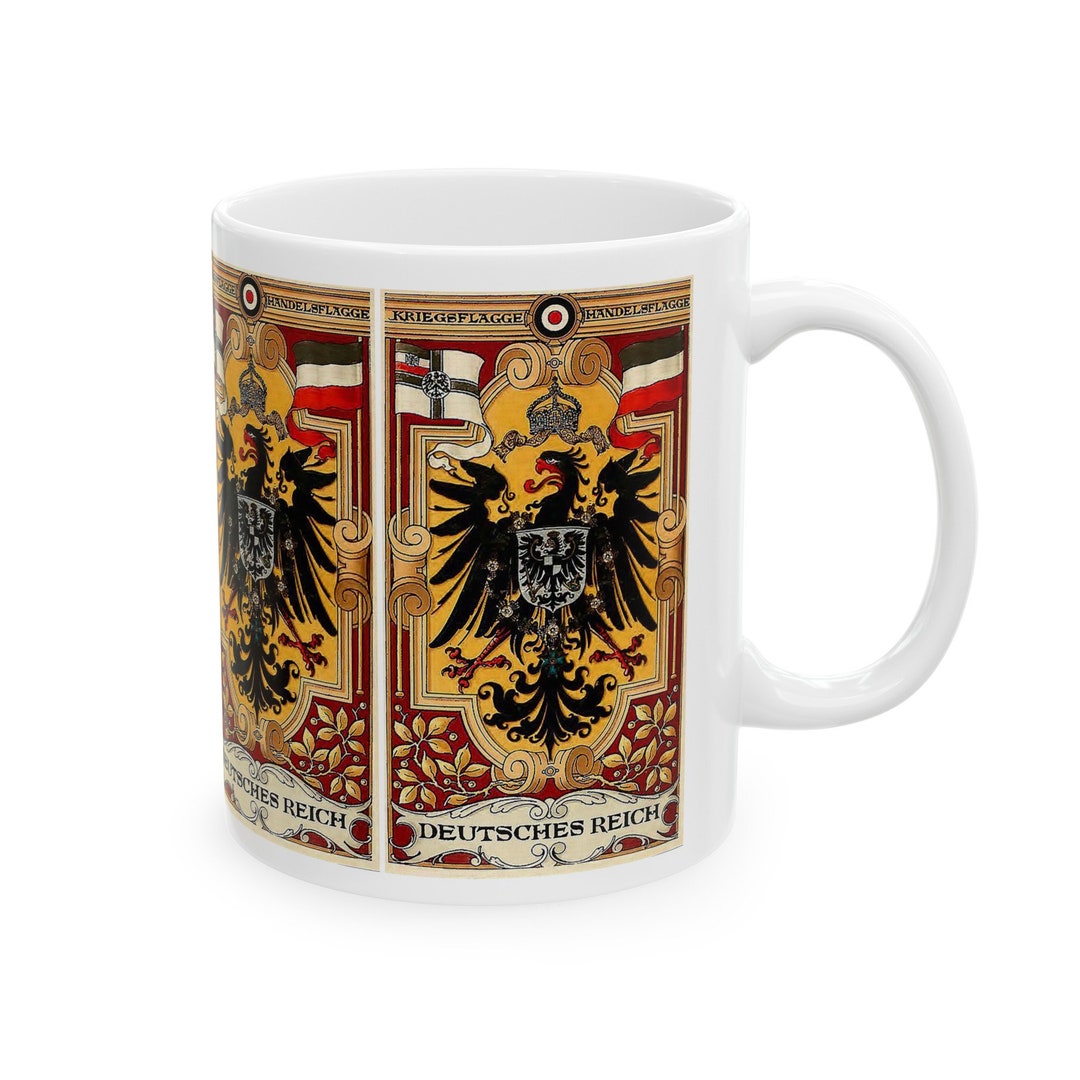 German Empire Flags and Eagle Flags...ceramic Mug 11 Oz - Etsy