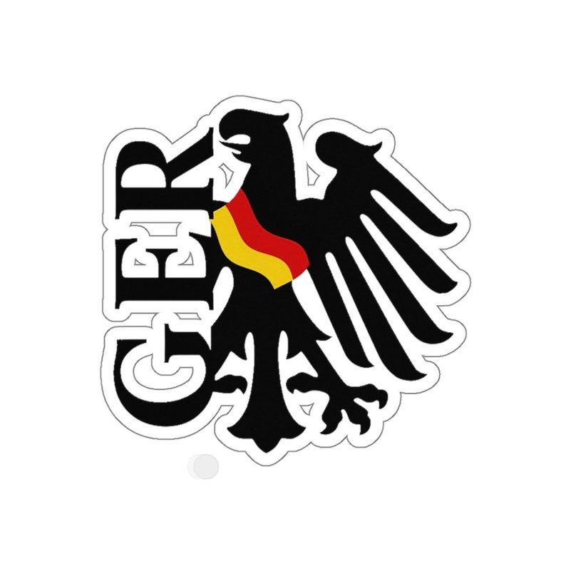German Eagle With German Flag...die-cut Stickers - Etsy