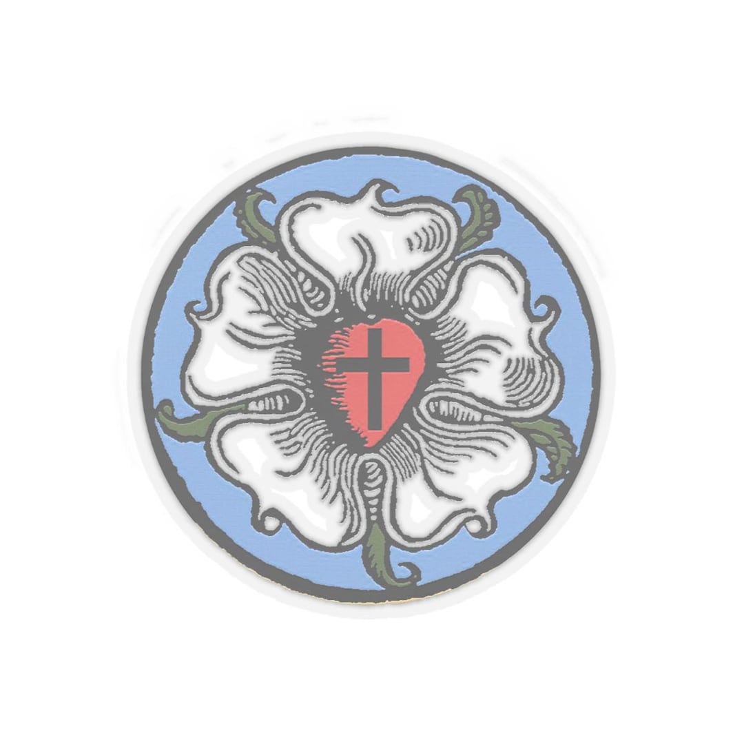 Martin Luther Rose Outdoor Stickers, Luther Design, Transparent, Water ...