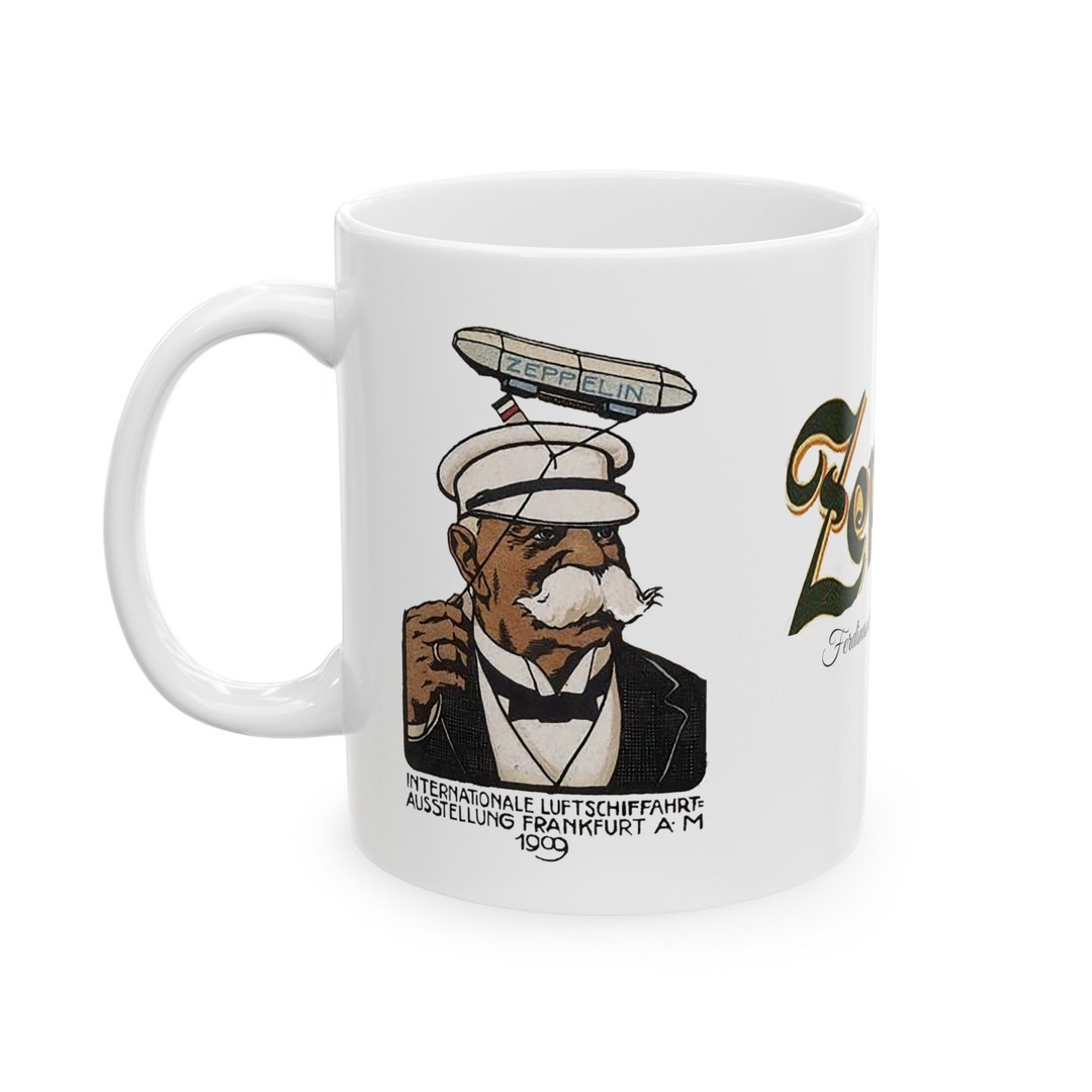 Graf Zeppelin Caricature, 1909...ceramic Mug, (11oz, 15oz) - Etsy