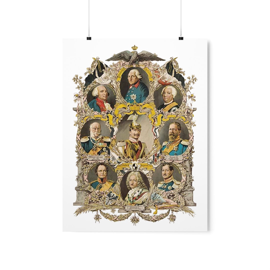 Kings of Prussia, 1701 to 1918...premium Matte Posters - Etsy