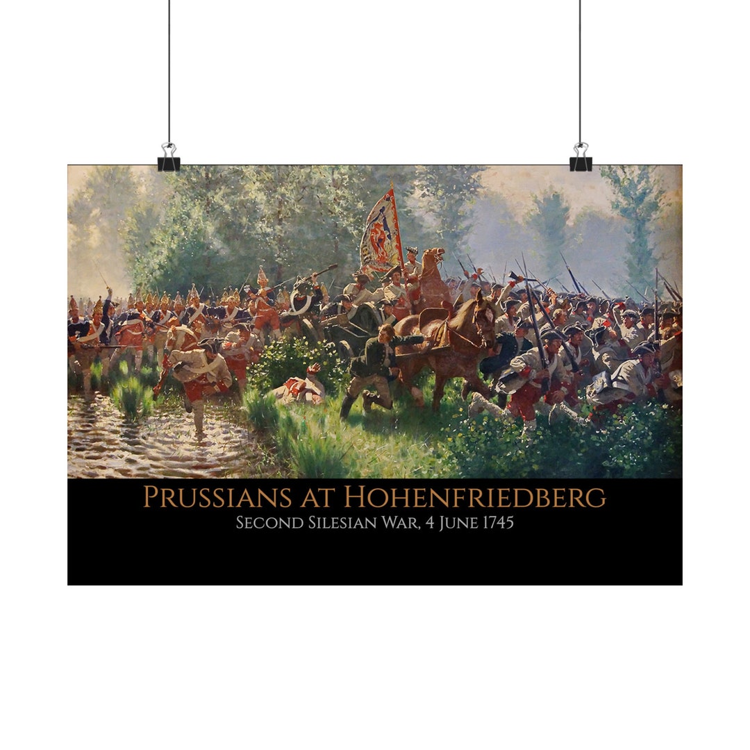 Prussians at Battle of Hohenfriedberg, 1745...premium Matte Paper ...