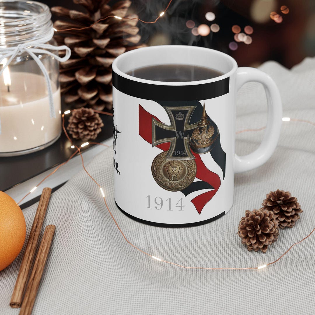German Empire WWI German Military History Ceramic Mug, Gift for History Enthusiasts, Prussian ...