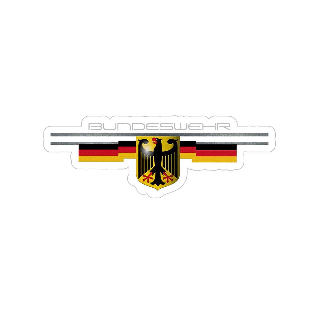 German Army Bundeswehr Eagle and Flag...transparent Outdoor Sticker for ...