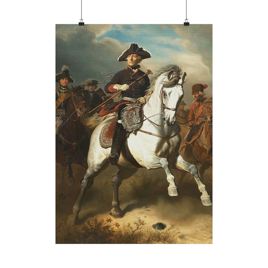Frederick the Horseback Matte Print, Camphausen Vintage Art - Etsy