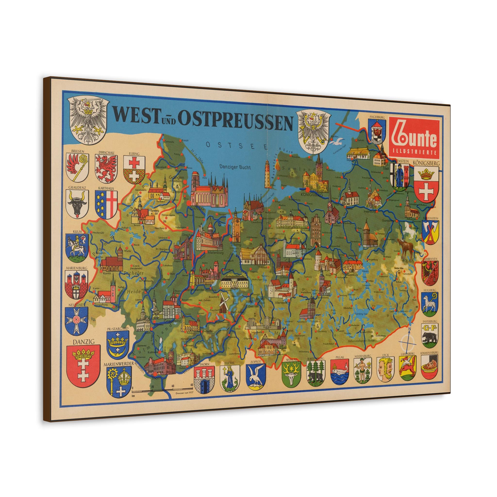 Konigsberg East Prussia Map 1890