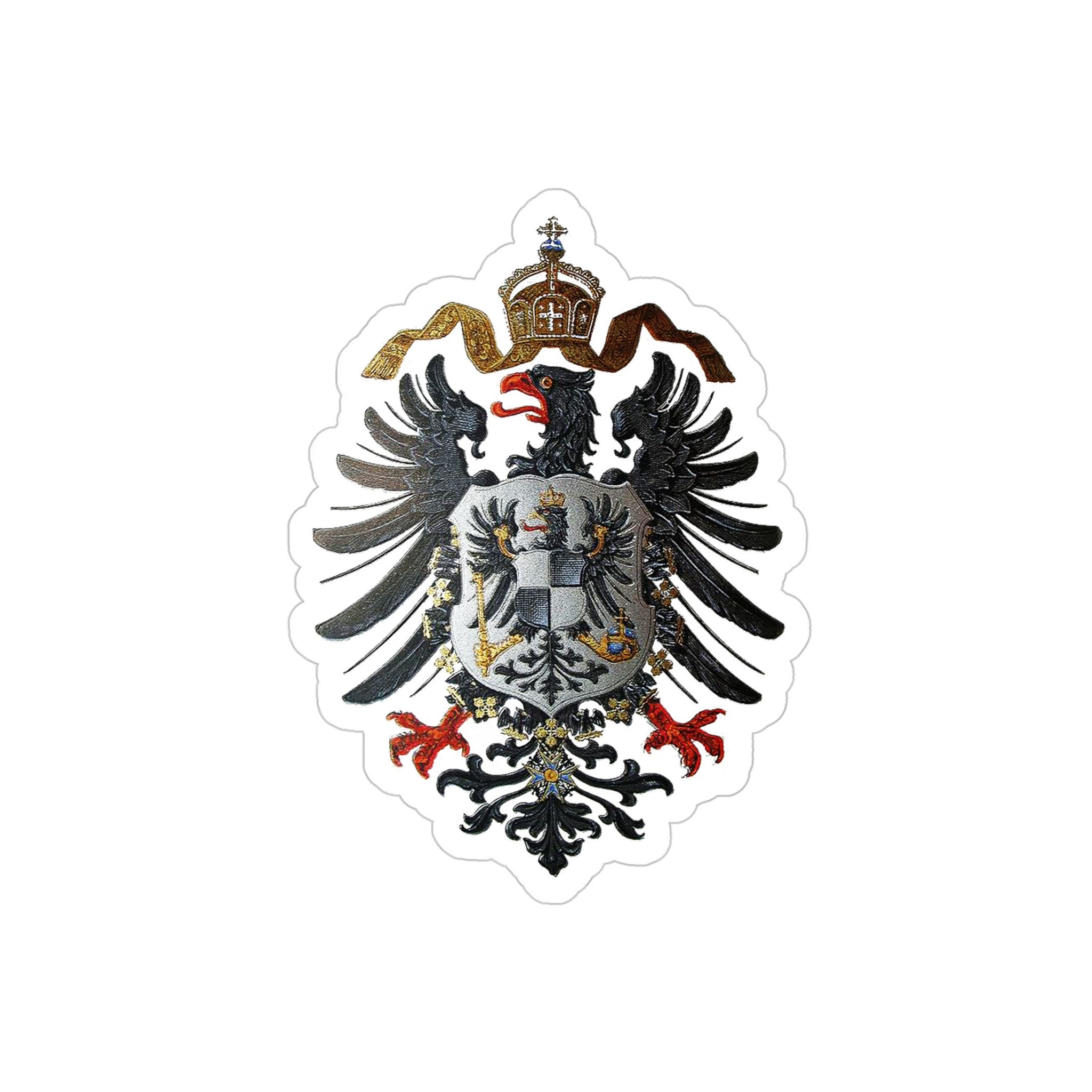 German Eagle With Hohenzollern Shield...kiss-cut Stickers - Etsy