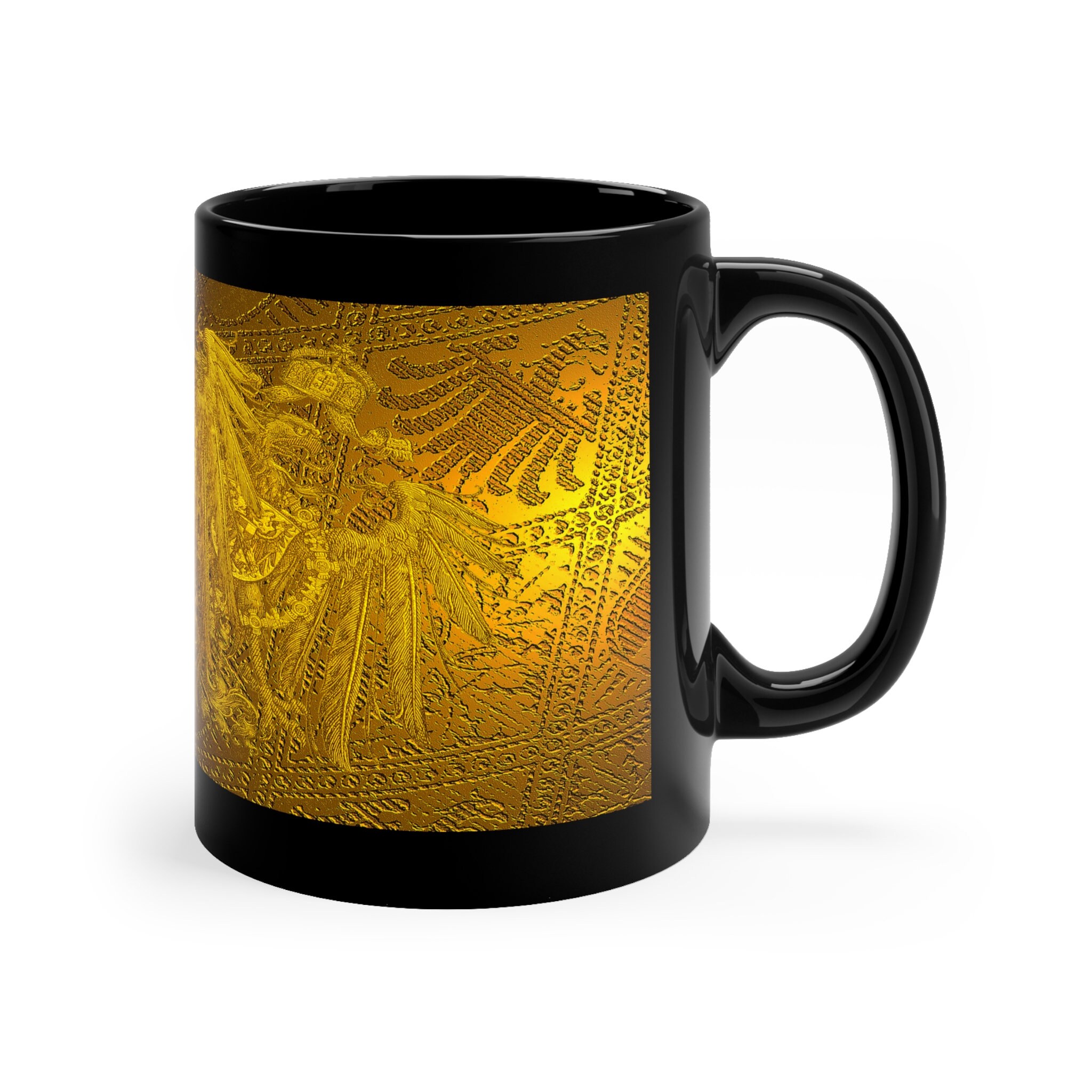 German 1888 Eagles on Gold Prussian Tapestry...11oz Black Mug - Etsy