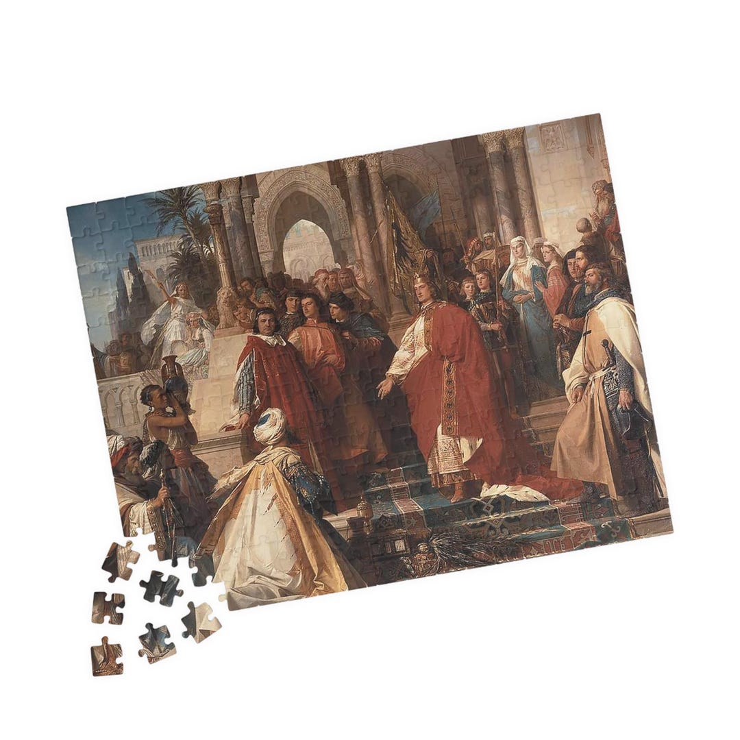 Medieval Kaiser Jigsaw Puzzle, Friedrich II in Palermo - Etsy