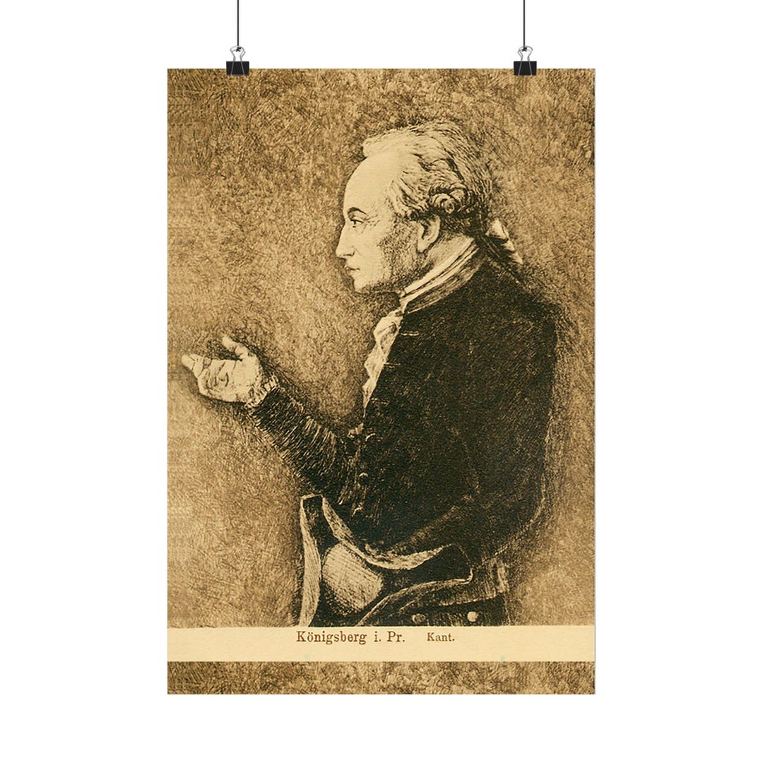 Matte Poster, Immanuel Kant Enlightenment Thinker Königsberg - Etsy