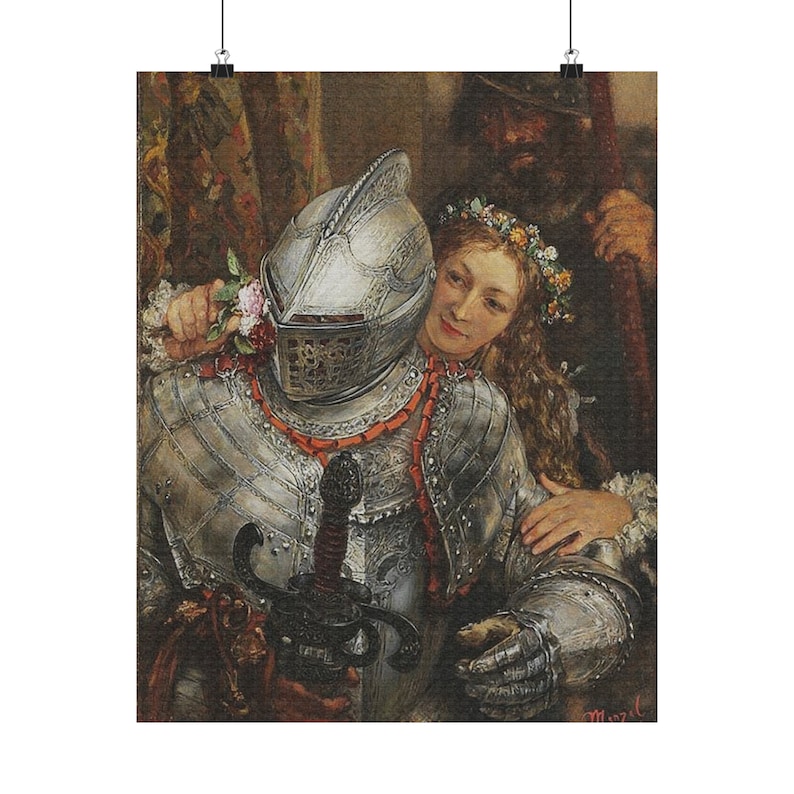 Blinde Kuh and Knight, by Menzel...premium Matte Posters - Etsy Canada