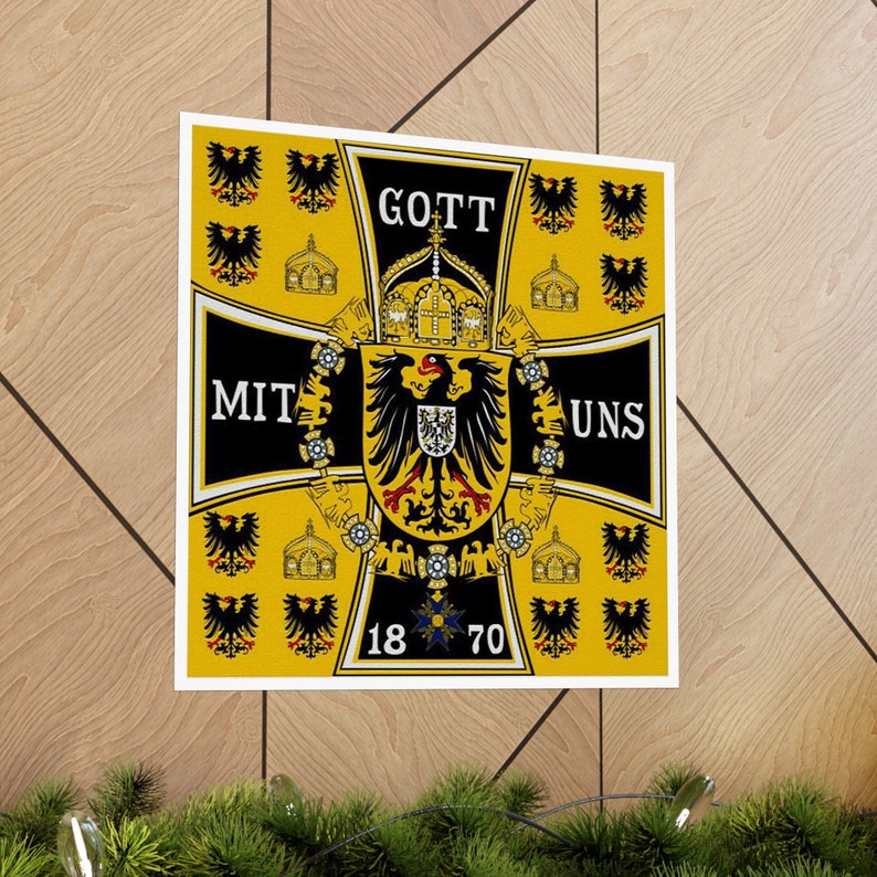 Prussian King Battle Flag Poster: 1870 Franco Prussian War Art - Etsy