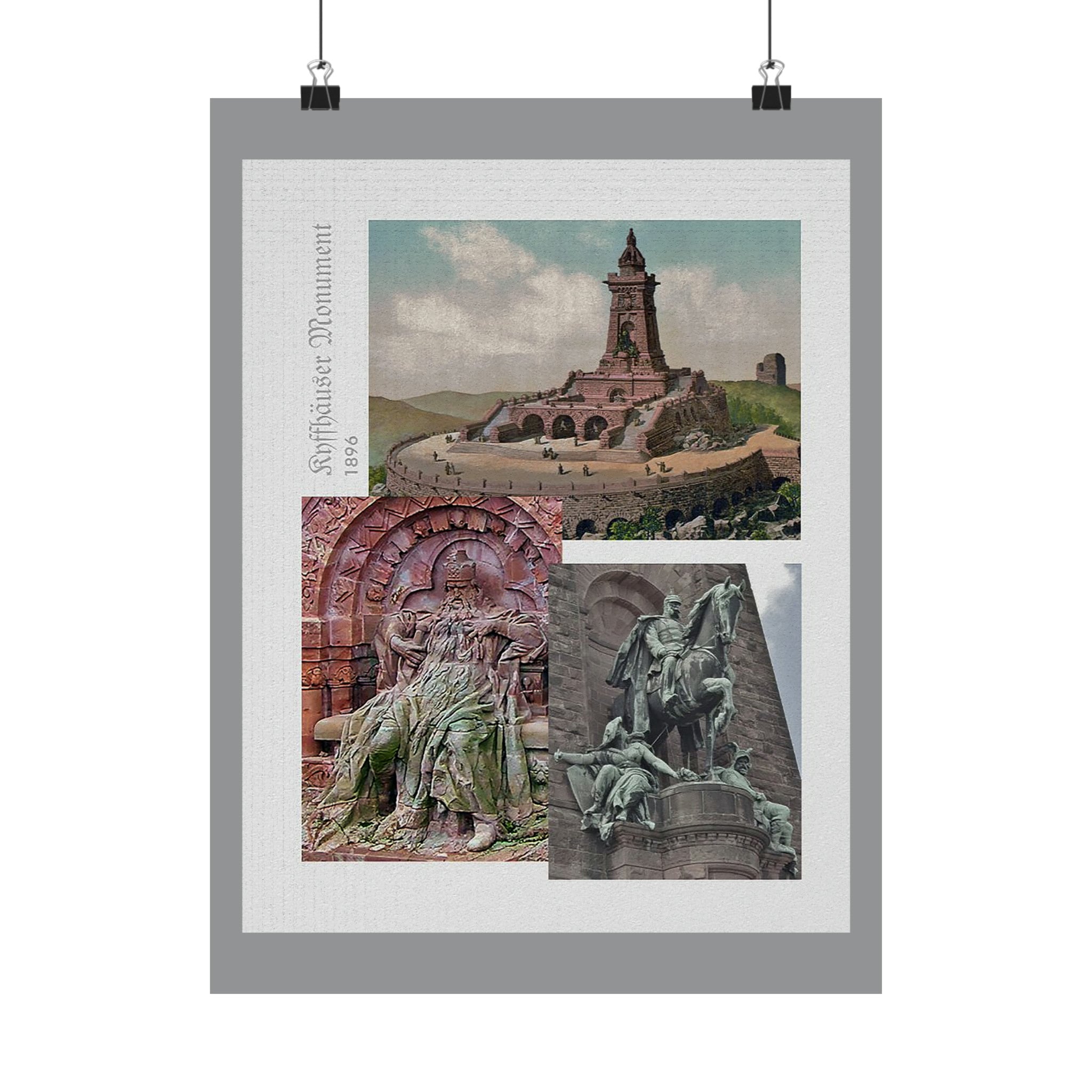 The Kyffhäuser Monument, Aka Barbarossa Monument...matte Vertical ...