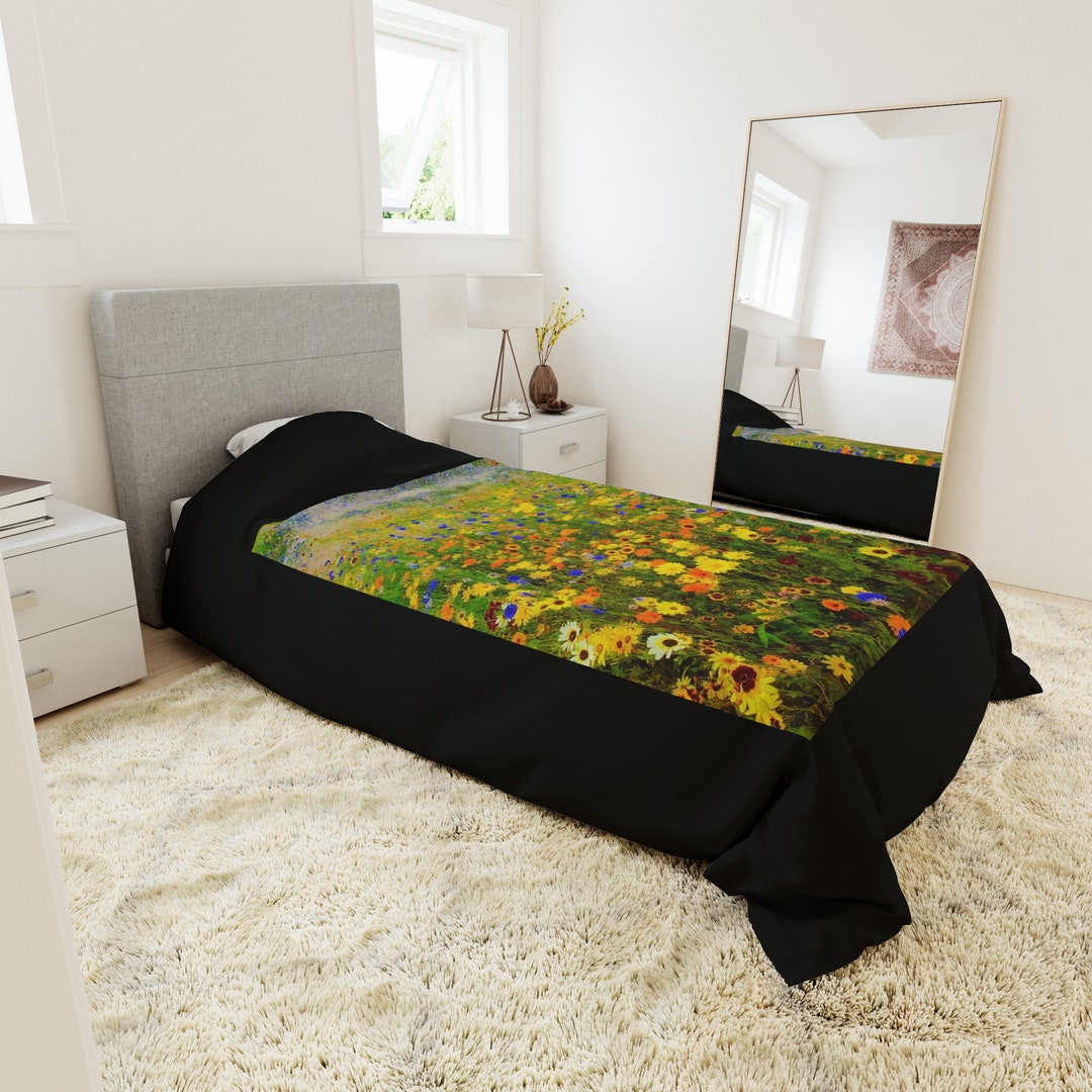 Gustav Klimt Field of Flowers...duvet Cover - Etsy