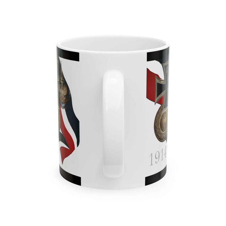 German Empire WWI Mug: Prussian Helmet & Flag - History Enthusiast Gift ...