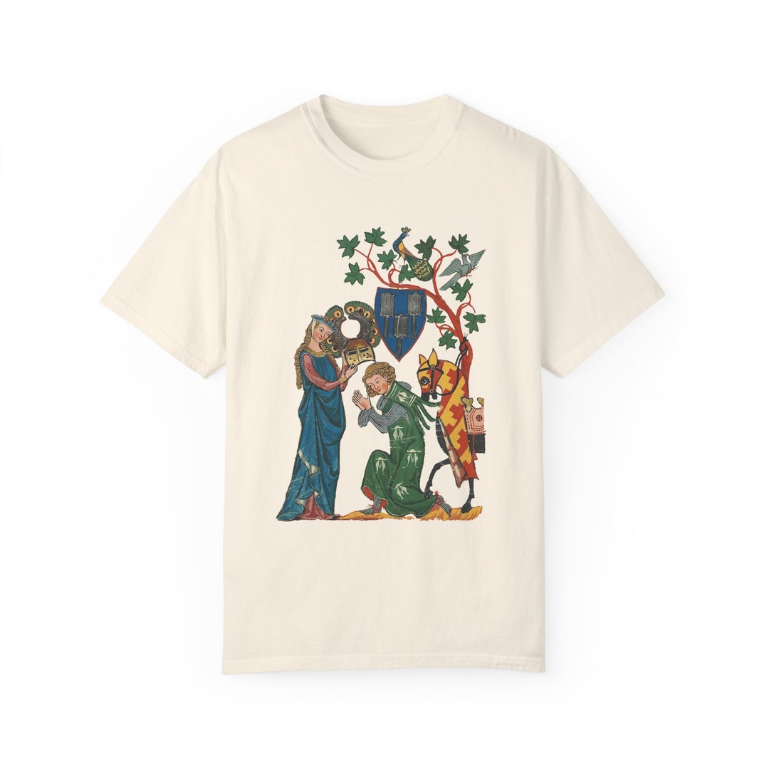 German Knight With His Lady, C1250...unisex Garment-dyed T-shirt - Etsy