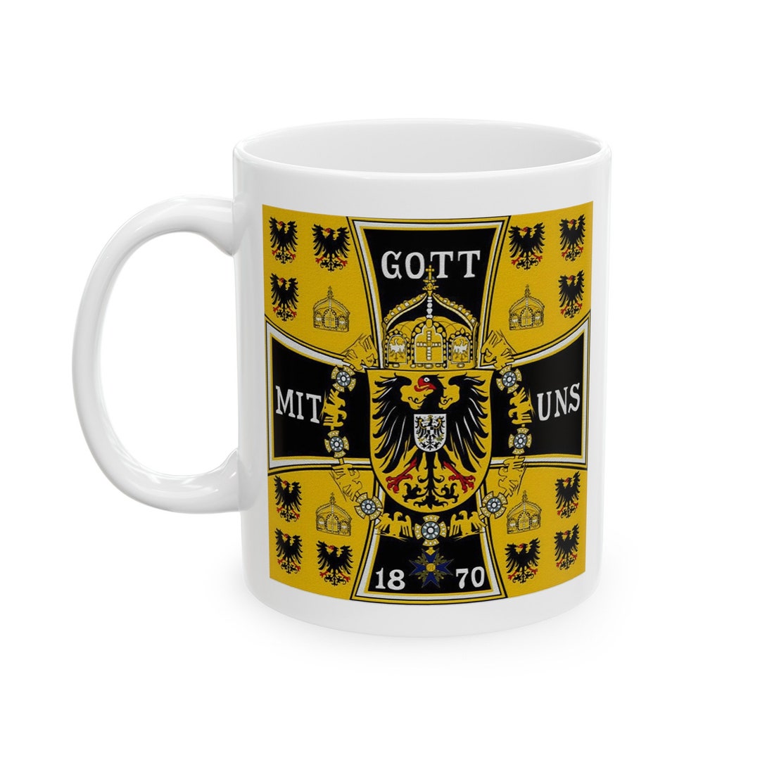 Prussian King Battle Flag 1870...ceramic Mug, (11oz, 15oz) - Etsy