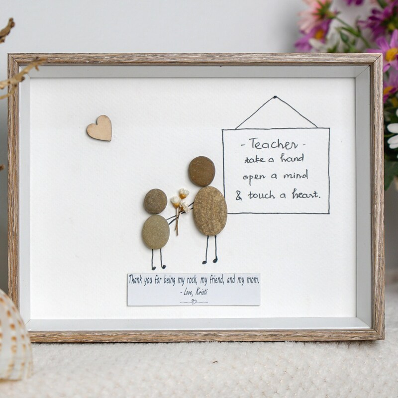 Teacher Pebble Art - Etsy