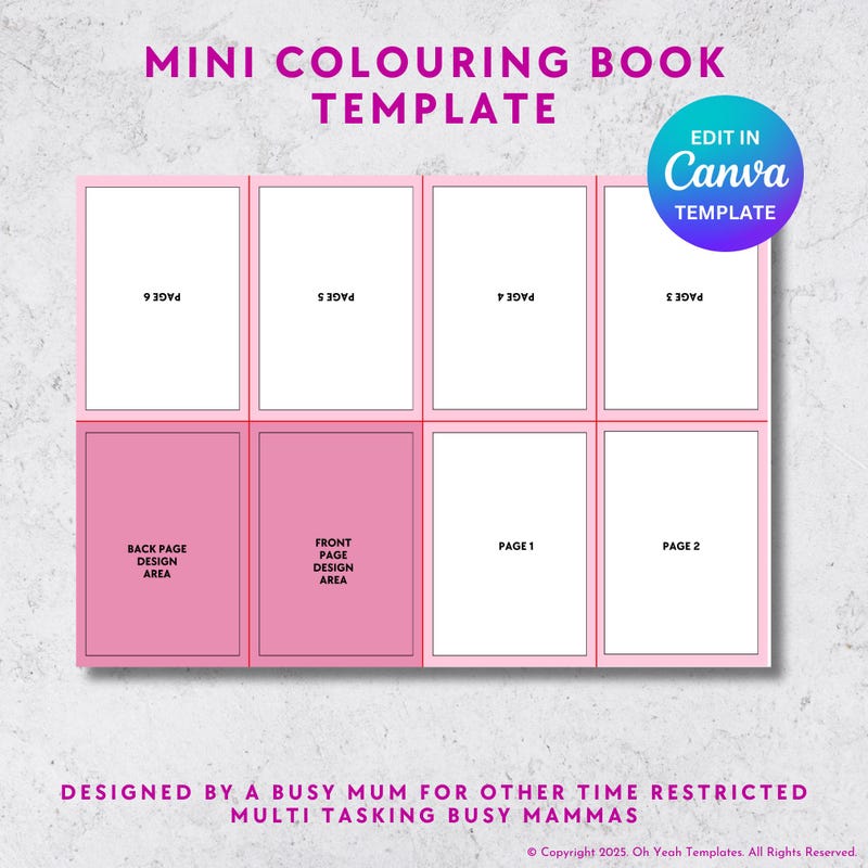 Mini Coloring Book - Etsy