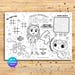 Gabby's Dollhouse Activity Sheet, Printable Custom Birthday Coloring ...