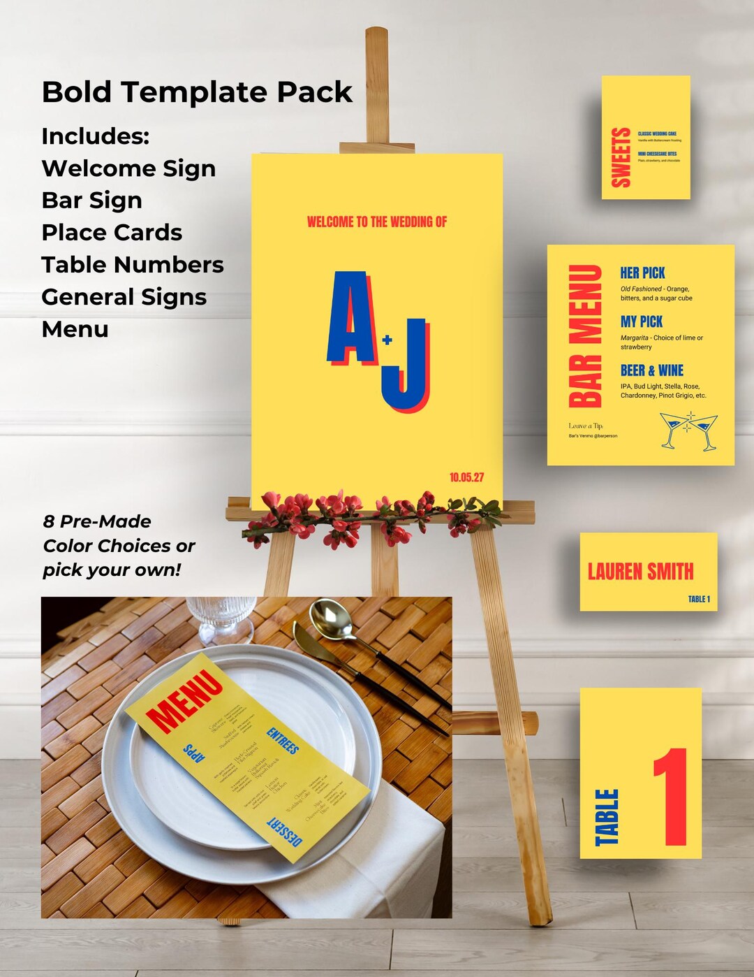 Bold Signage Template Pack - Etsy
