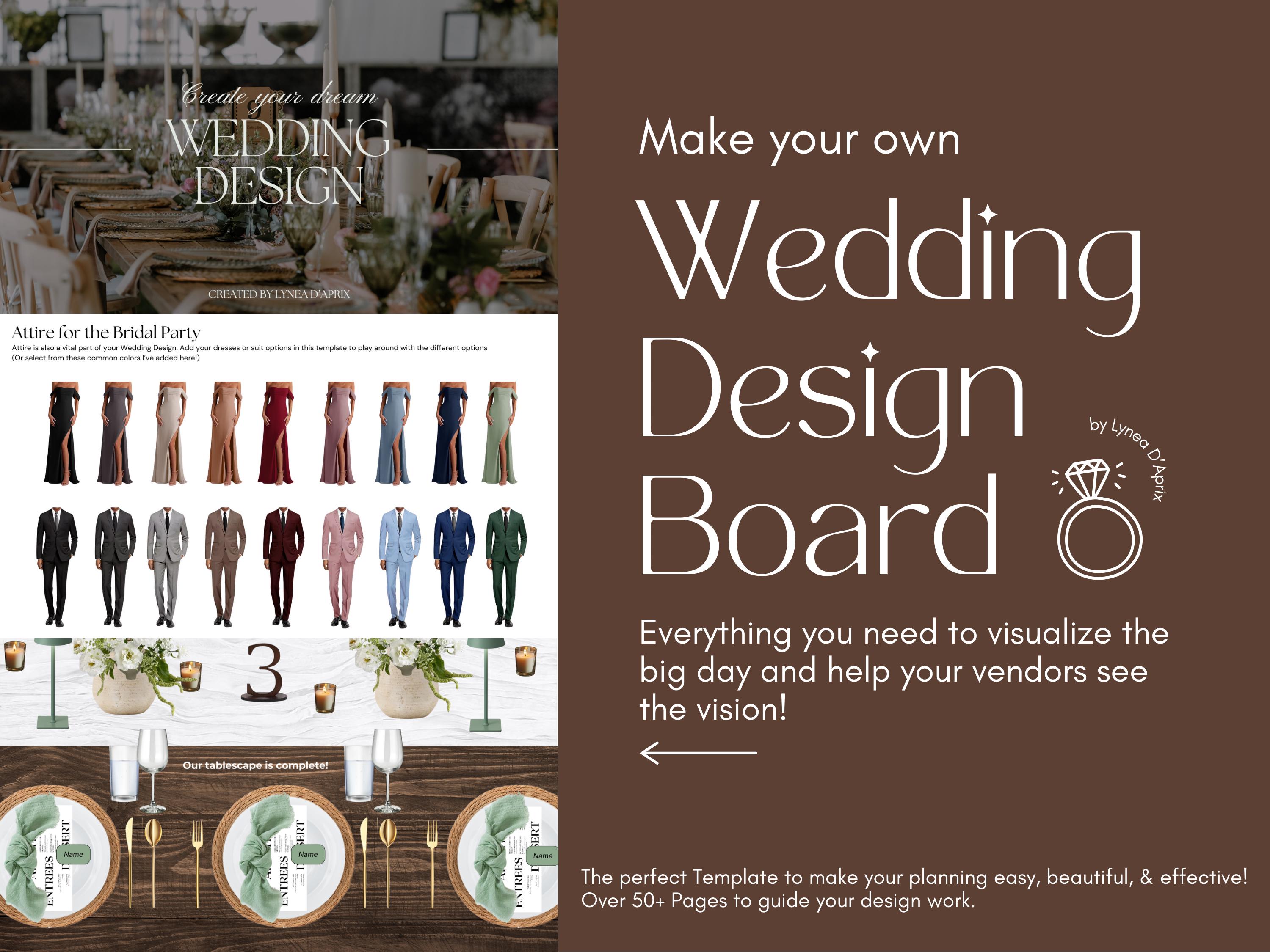 Wedding Vendor & Design Template Pack - Etsy