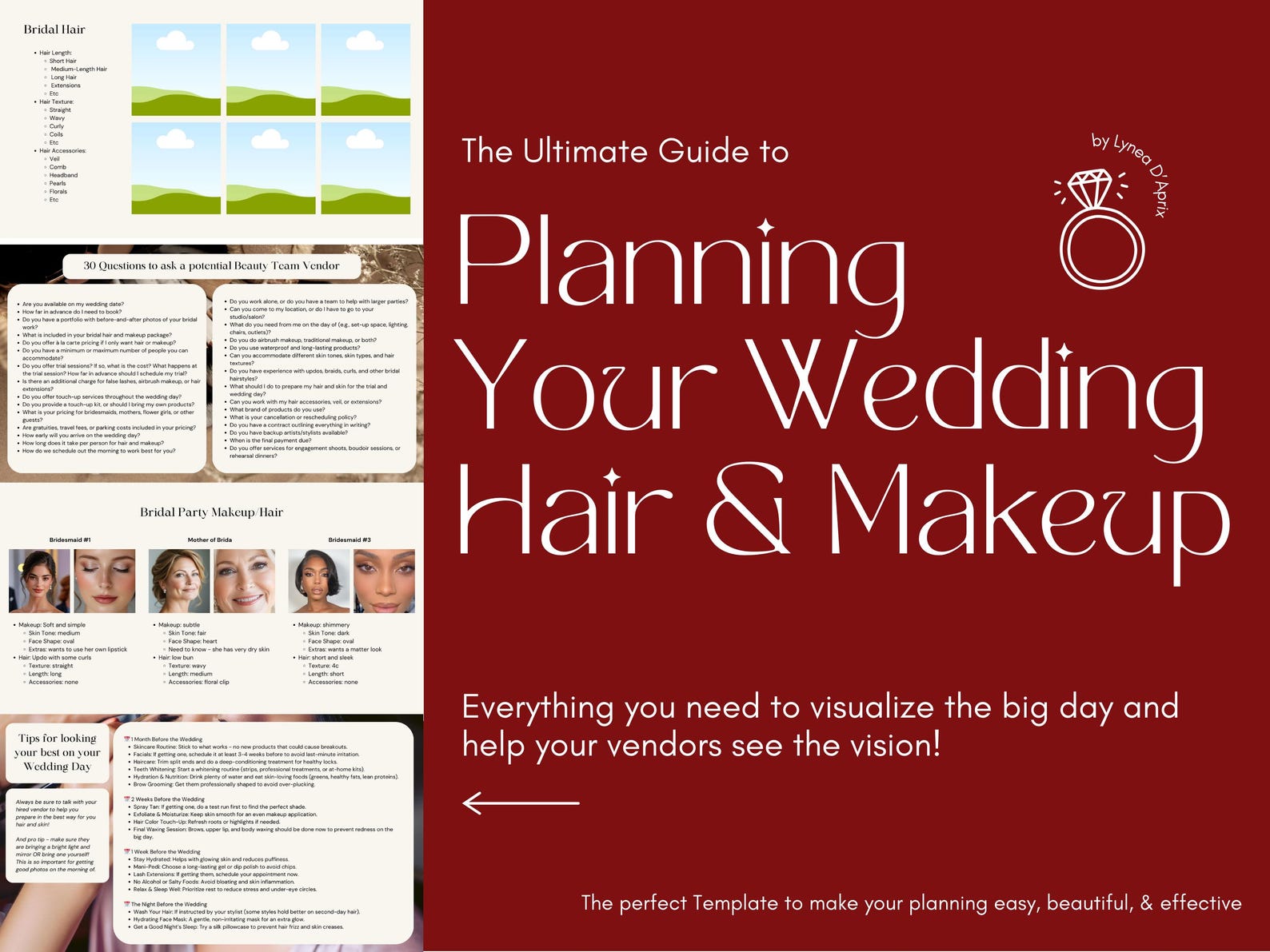 Wedding Vendor & Design Template Pack - Etsy