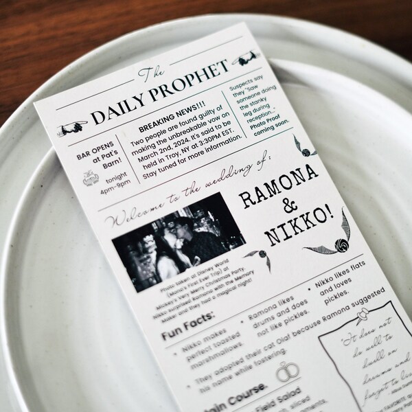 Daily Prophet Template - Etsy