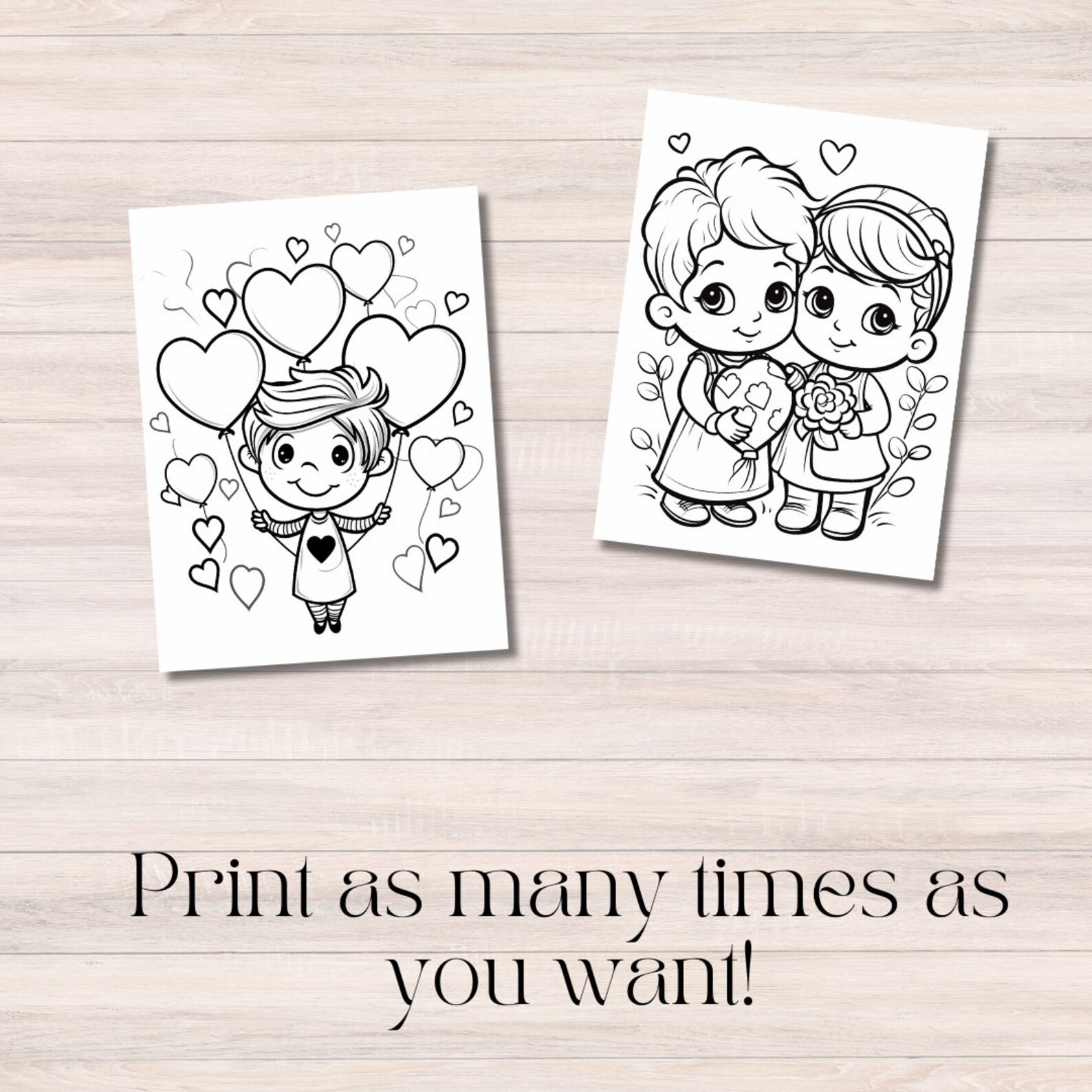 Valentine's Day Coloring Pages for Kids, Coloring Sheets for Kids, Love ...