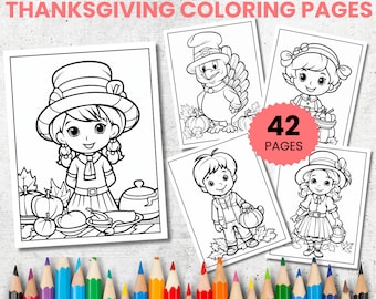 Thanksgiving Coloring Pages for Kids | Printable Download | Fall ...