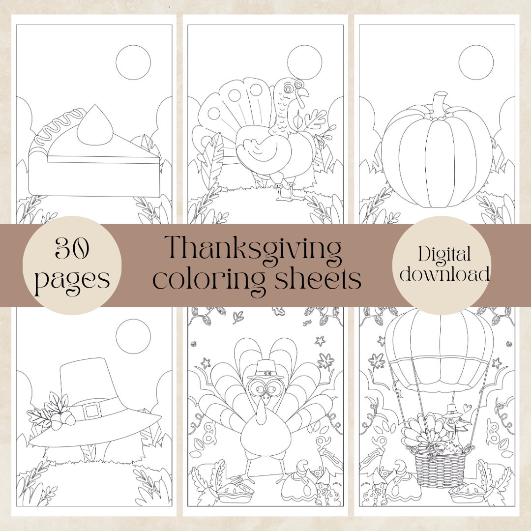 Thanksgiving Coloring Sheets for Kids, Happy Thanksgiving Coloring Book ...