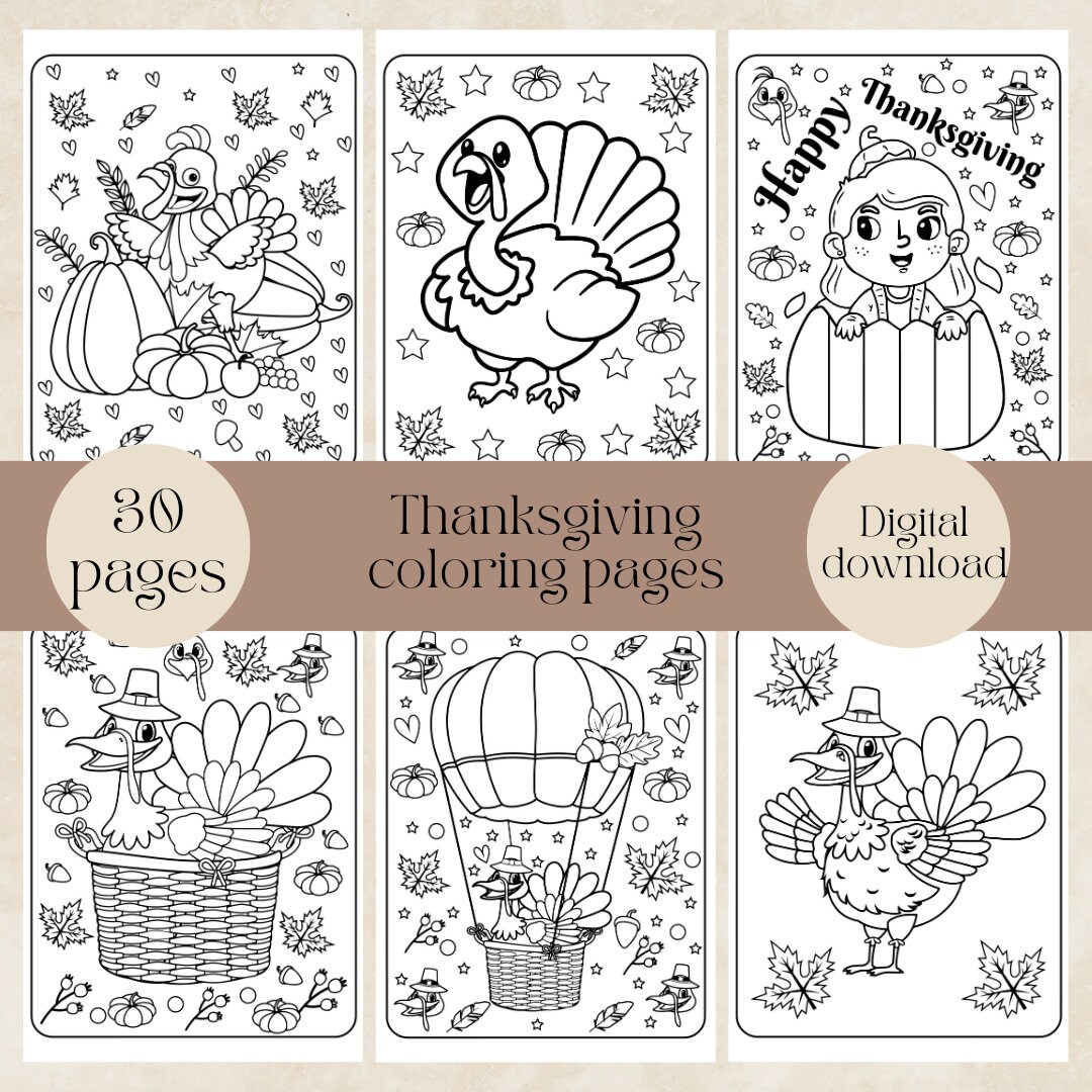 Thanksgiving Coloring Sheets for Kids, Thanksgiving Coloring Pages for ...